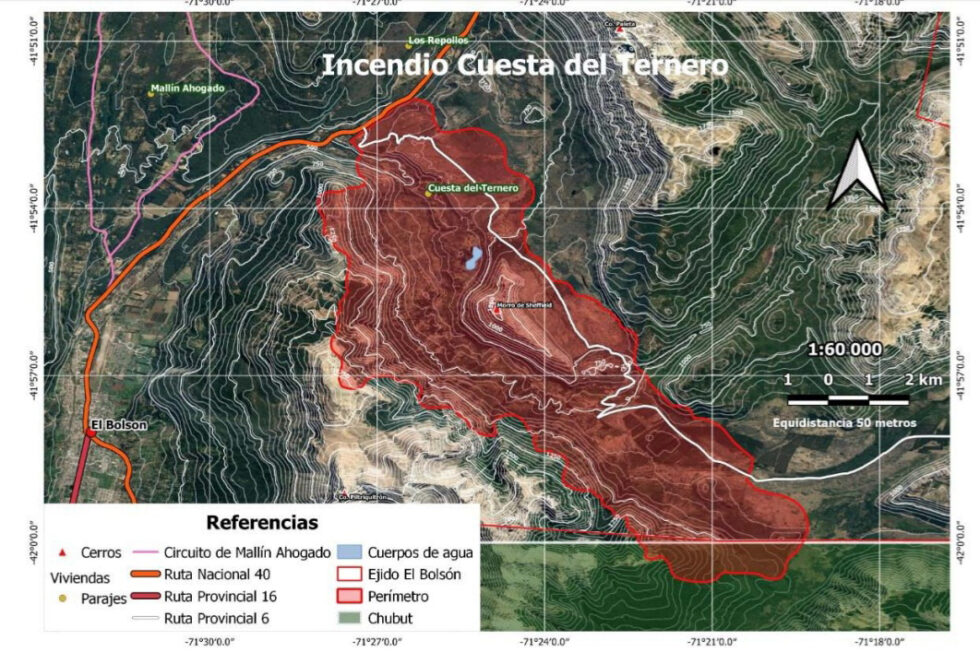 Incendios en El Bolsón: 8.500 hectáreas bajo fuego y crisis en las ...